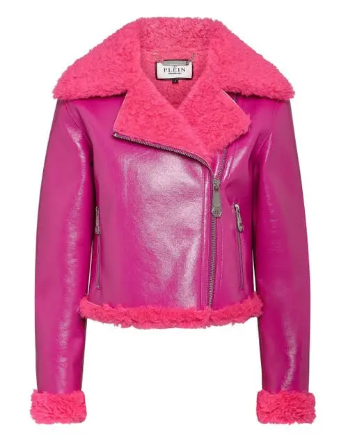Philipp Plein Biker Jacket Skull&bones