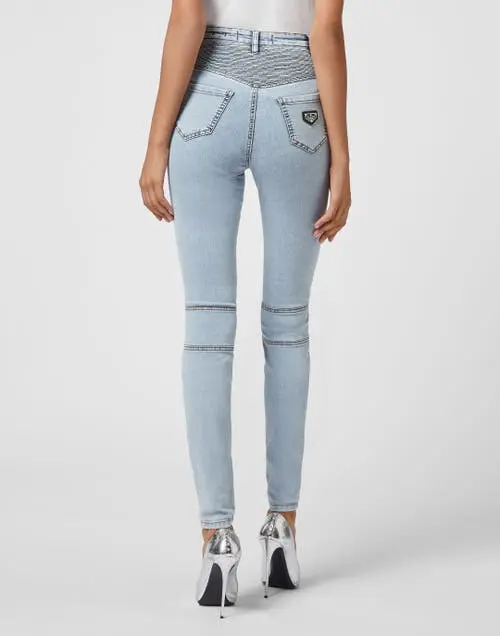 Philipp Plein Jeans Skinny Fit Iconic Plein - Icefrost