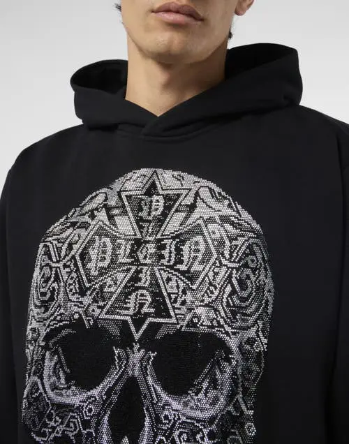 Philipp Plein Hoodie Sweatshirt Gothic Skull