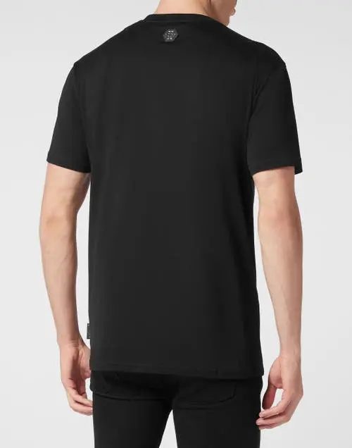 Philipp Plein T-shirt Round Neck Ss Teddy Glass