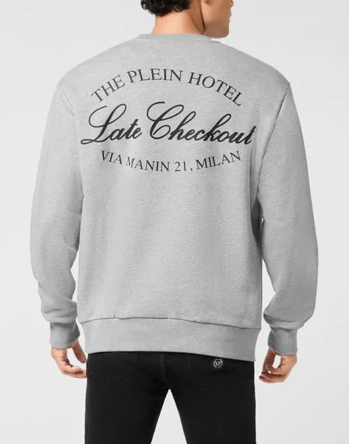 Philipp Plein Fleece Round Neck Sweatshirt Plein Hotel