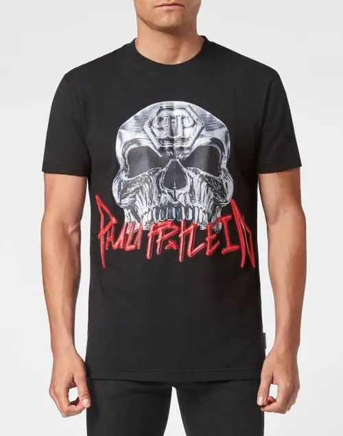 Philipp Plein T-shirt Round Neck Skull