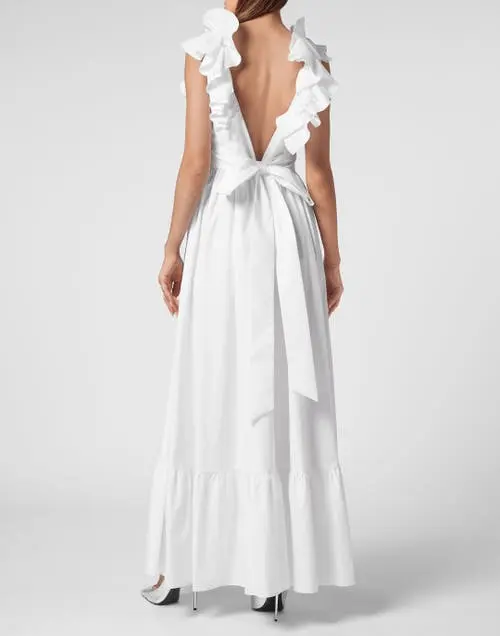 Philipp Plein Long Dress - White
