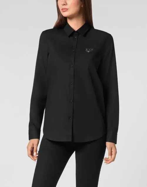 Philipp Plein Poplin Shirt Ls Iconic Plein