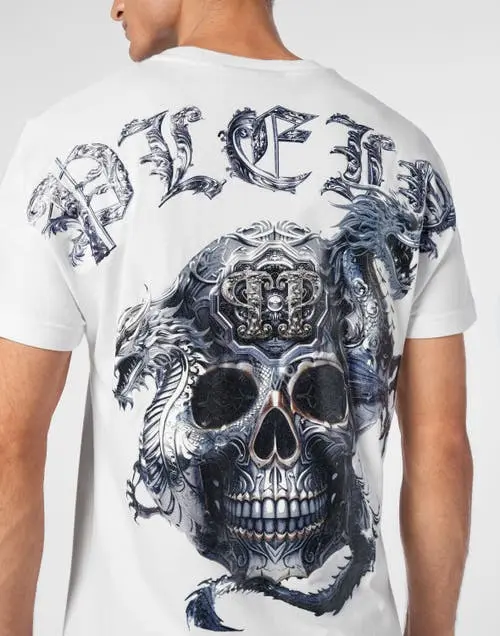 Philipp Plein T-shirt Round Neck Ss Skull