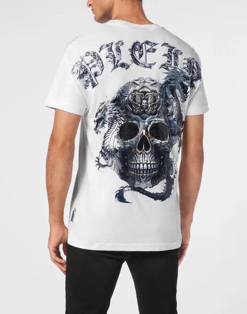 Philipp Plein T-shirt Round Neck Ss Skull