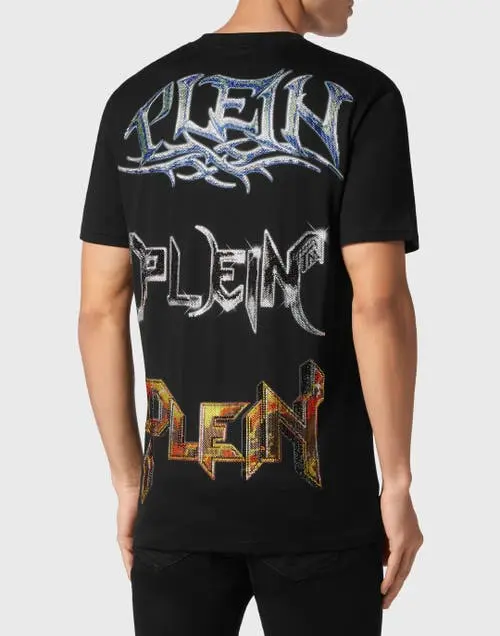Philipp Plein T-shirt Round Neck Ss Logos
