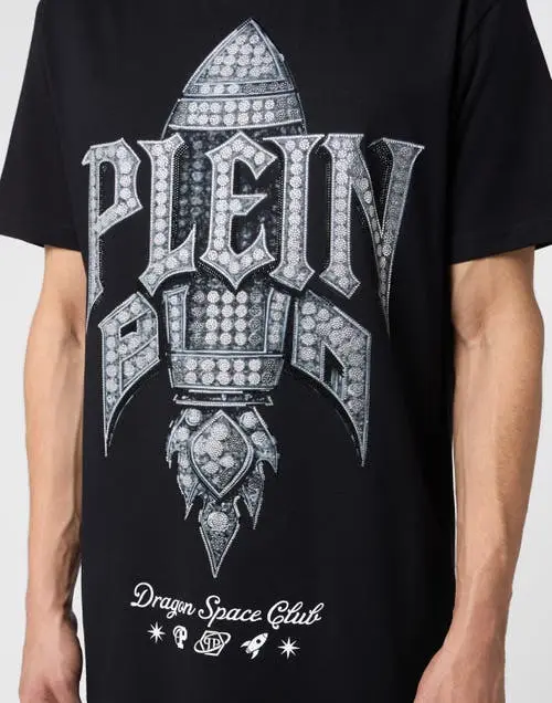 Philipp Plein Round Neck T-shirt Rocket Stones