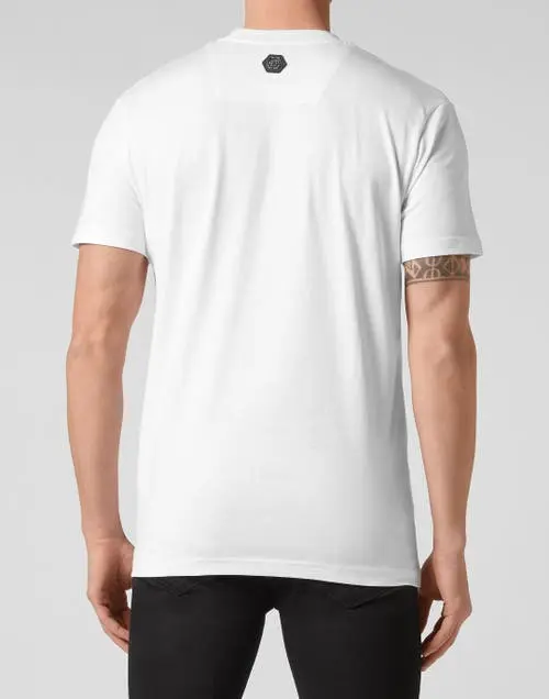 Philipp Plein T-shirt Round Neck Ss Teddy Glass