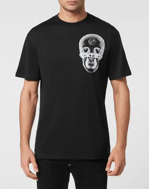 Philipp Plein T-shirt Round Neck Ss Skull