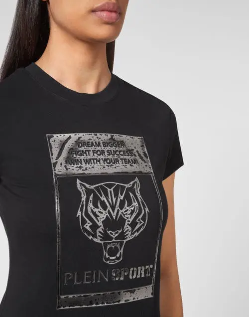 PLEIN SPORT T-shirt Round Neck Ss Sexy Pure Fit Tiger