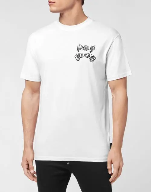 Philipp Plein T-shirt Round Neck Gothic Plein
