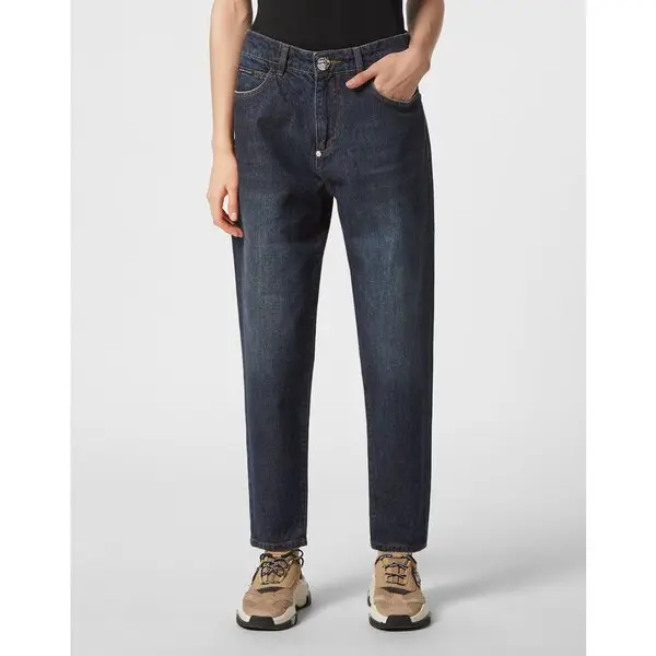 Philipp Plein Jeans Mom Fit Paisley