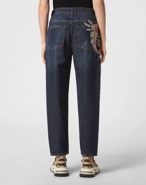 Philipp Plein Jeans Mom Fit Paisley