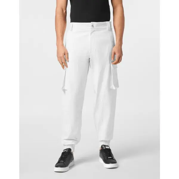 Philipp Plein Velvet Long Trousers Cargo Fit