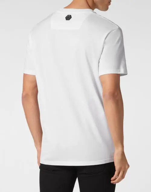 Philipp Plein T-shirt Round Neck Ss Smile - White