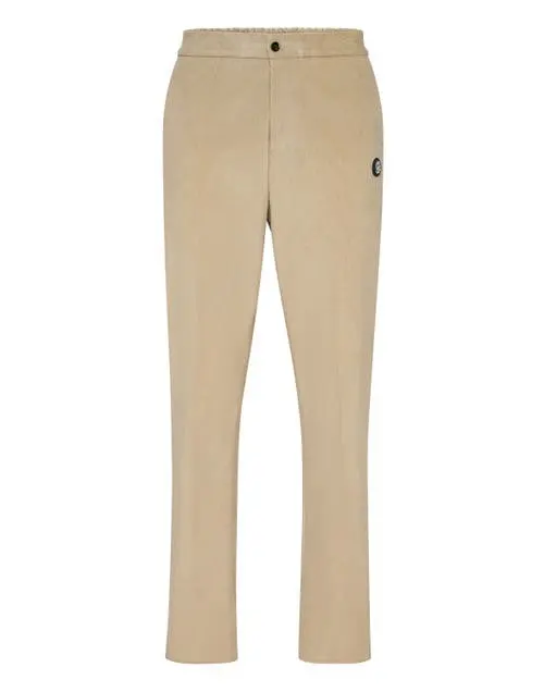 BILLIONAIRE Corduroy Relaxed Fit Jogging Trousers - Beige