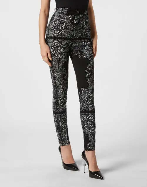 Philipp Plein Super High Waist Jegging Paisley