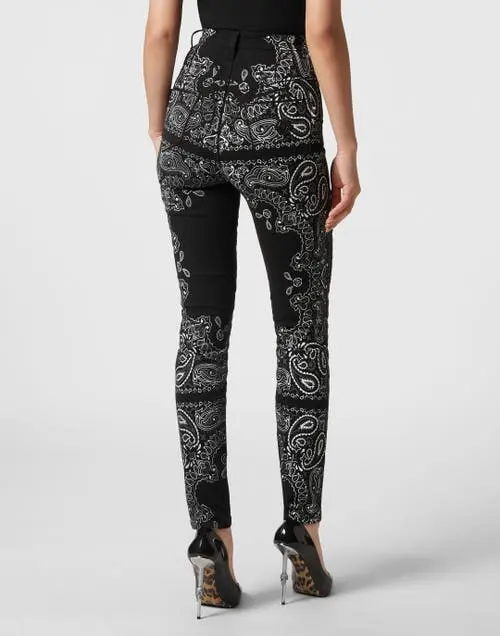 Philipp Plein Super High Waist Jegging Paisley