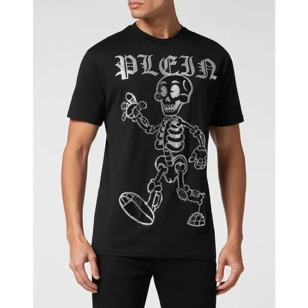 Philipp Plein T-shirt Round Neck Ss Skeleton