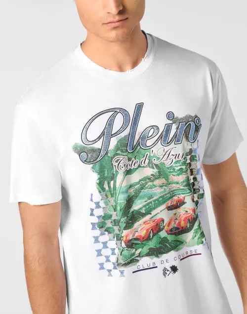 Philipp Plein T-shirt Round Neck Ss Cote D Azur