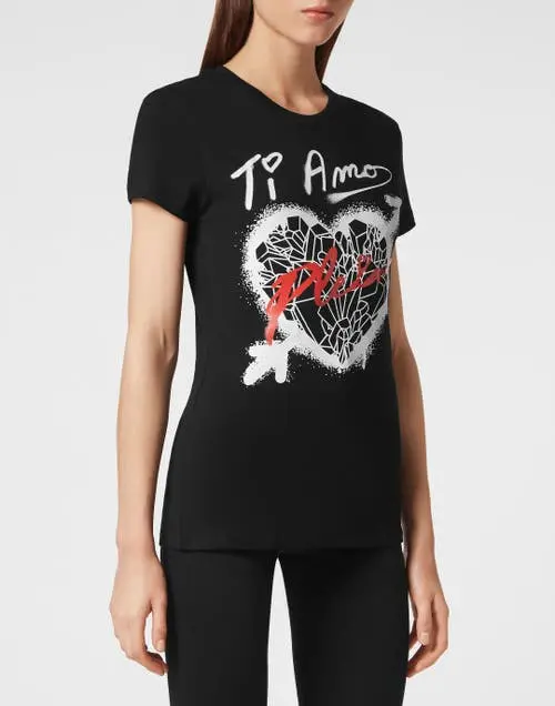 Philipp Plein T-shirt Round Neck - Black