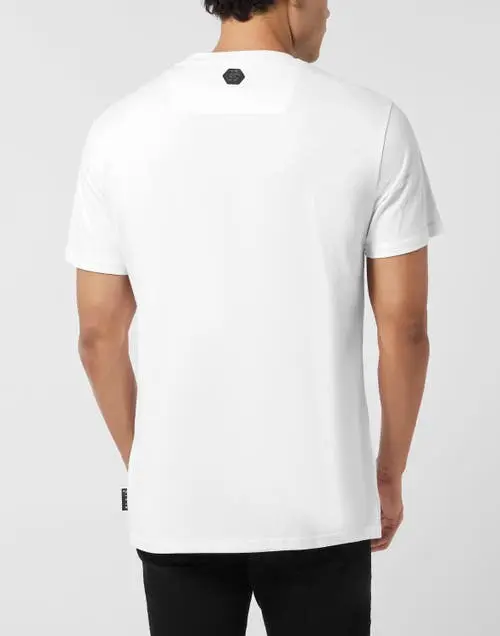 Philipp Plein Round Neck T-shirt Skull Stones