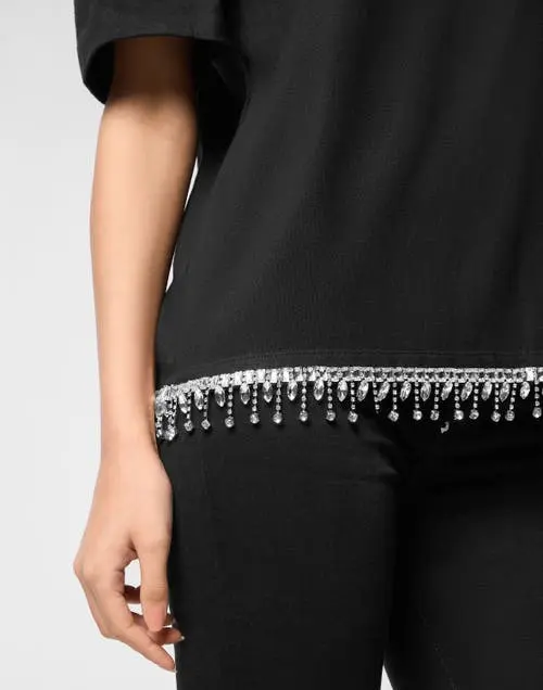Philipp Plein V-neck T-shirt Signature - Black