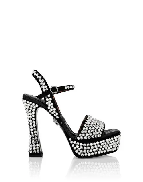 Philipp Plein Strass Platform Sandals