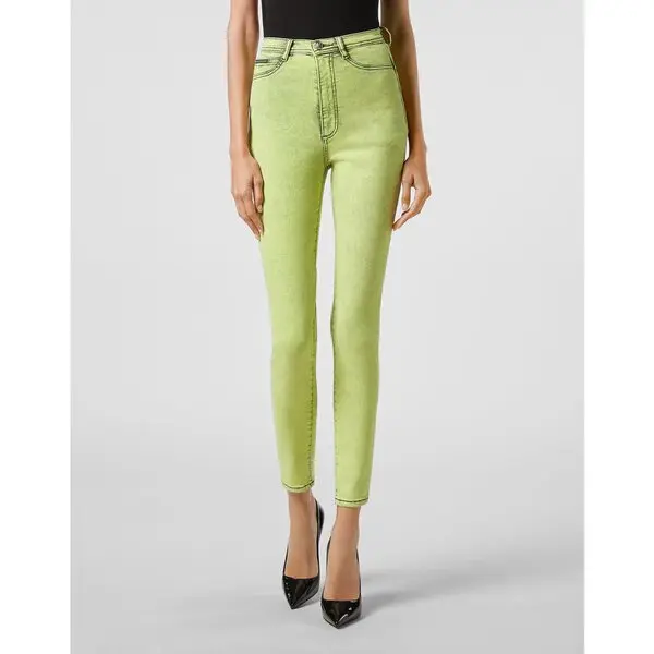 Philipp Plein Super High Waist Jegging - Acidyellow