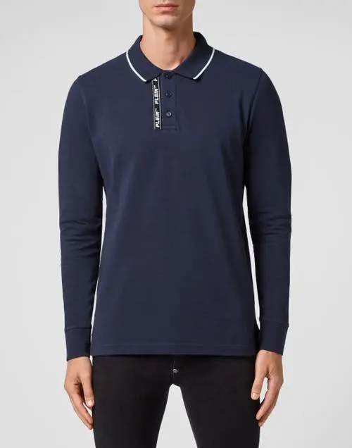 Philipp Plein Polo Shirt Ls - Navy