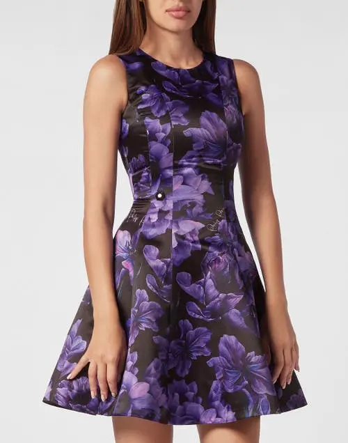 Philipp Plein Day Dress Flowers