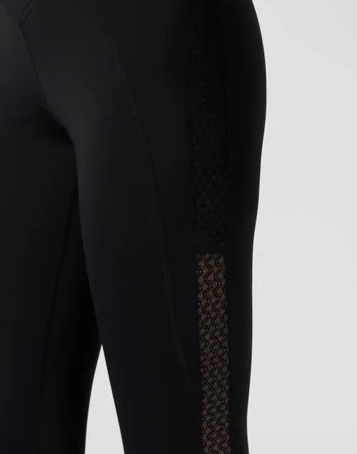 PLEIN SPORT Leggings With Mesh Inserts Ps