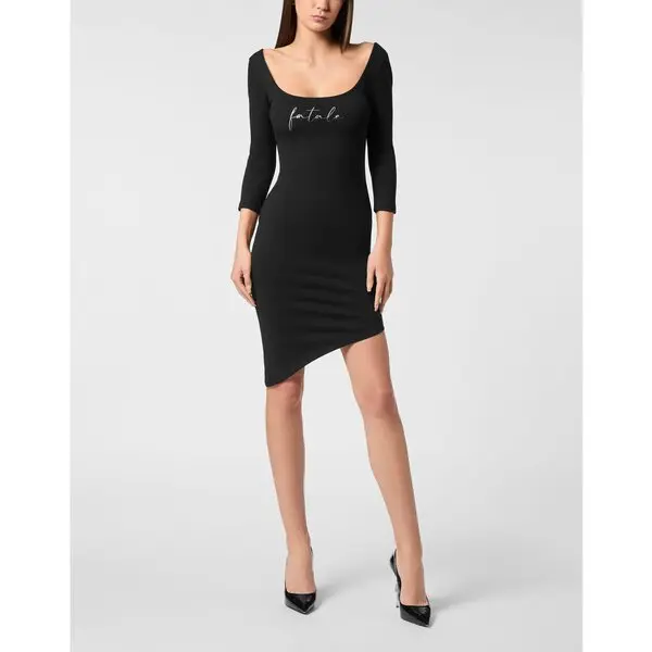 Philipp Plein 3/4 Sleeve Dress Fatale - Black
