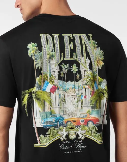 Philipp Plein T-shirt Round Neck Ss Supercar Racing
