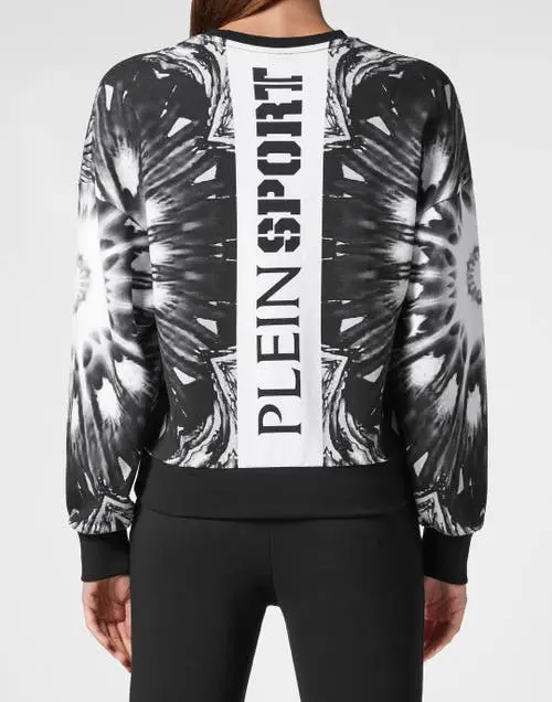 PLEIN SPORT Cropped Roundneck Optical Flower