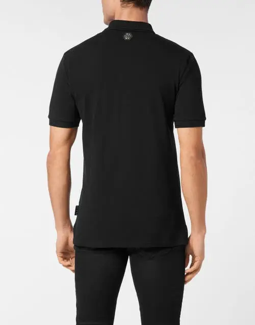 Philipp Plein Polo Shirt Ss Strass Tattoo