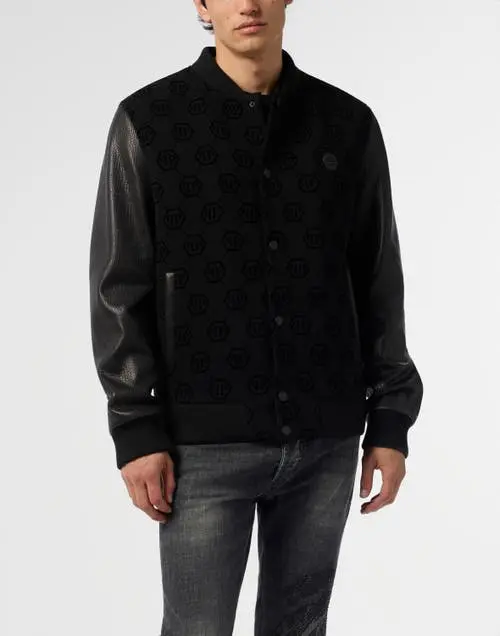 Philipp Plein Varsity Bomber Monogram Monogram