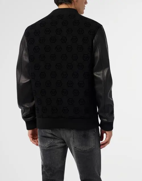 Philipp Plein Varsity Bomber Monogram Monogram