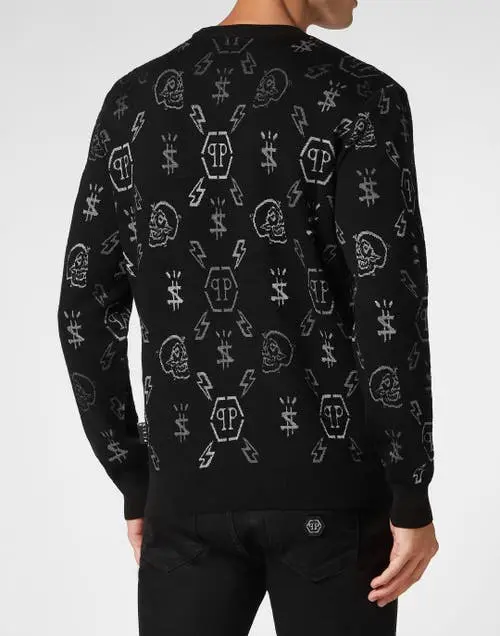 Philipp Plein Pullover Round Neck Monogram