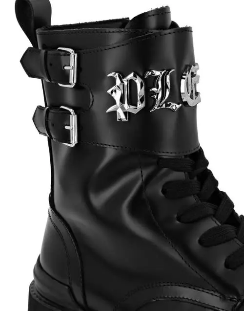 Philipp Plein Boots Mid Flat Gothic Plein