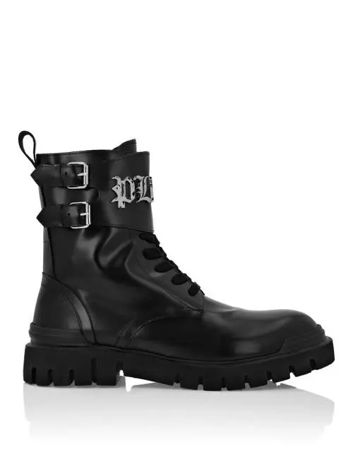 Philipp Plein Boots Mid Flat Gothic Plein