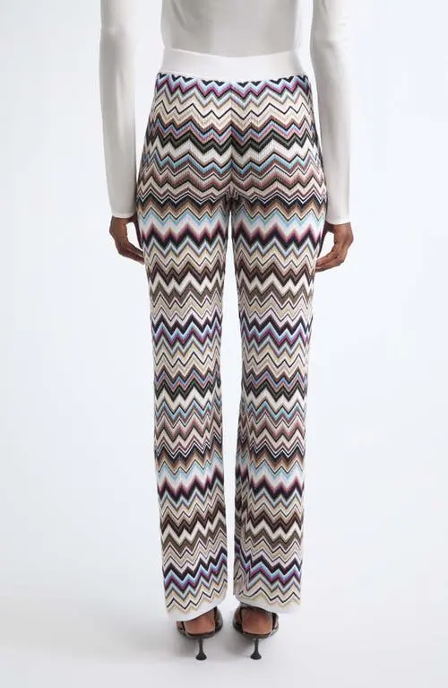 Missoni Zigzag Knit Straight Leg Pants