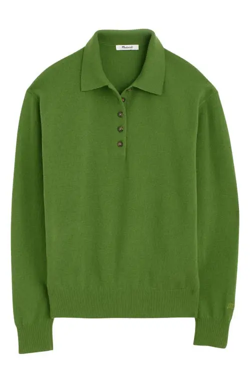 Madewell Soft Wool Polo Sweater