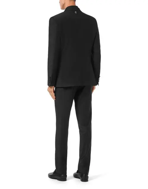 BILLIONAIRE Wool Blazer With Satin Revers