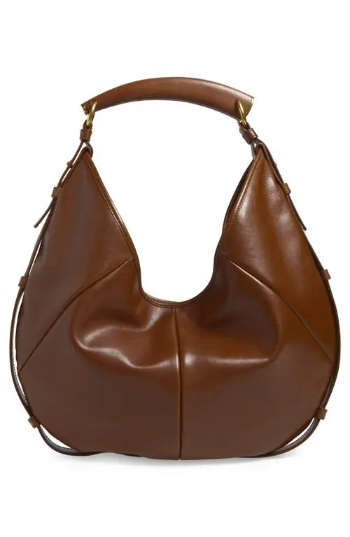 Saint Laurent Medium Mombasa Leather Hobo Bag