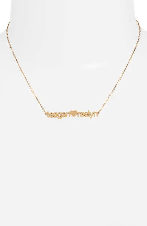 THE SIS KISS Custom Sweetheart Name Pendent Necklace