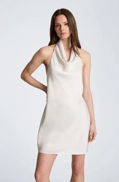KENNETH COLE COLLECTION Halter Minidress - Oyster