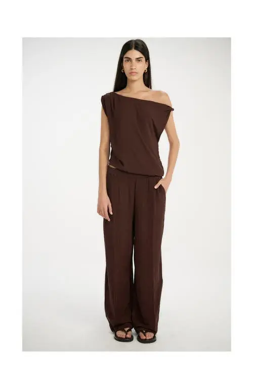 BEACH LIFE BY GOTTEX Resort Beach Pants Cover-up - Brown
