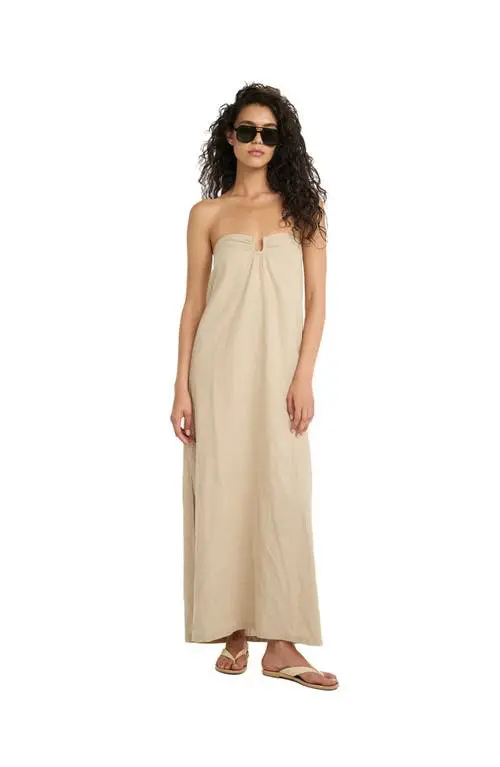 BEACH LIFE BY GOTTEX Resort Coastal U Wire Maxi Dress Cover-up - Natural